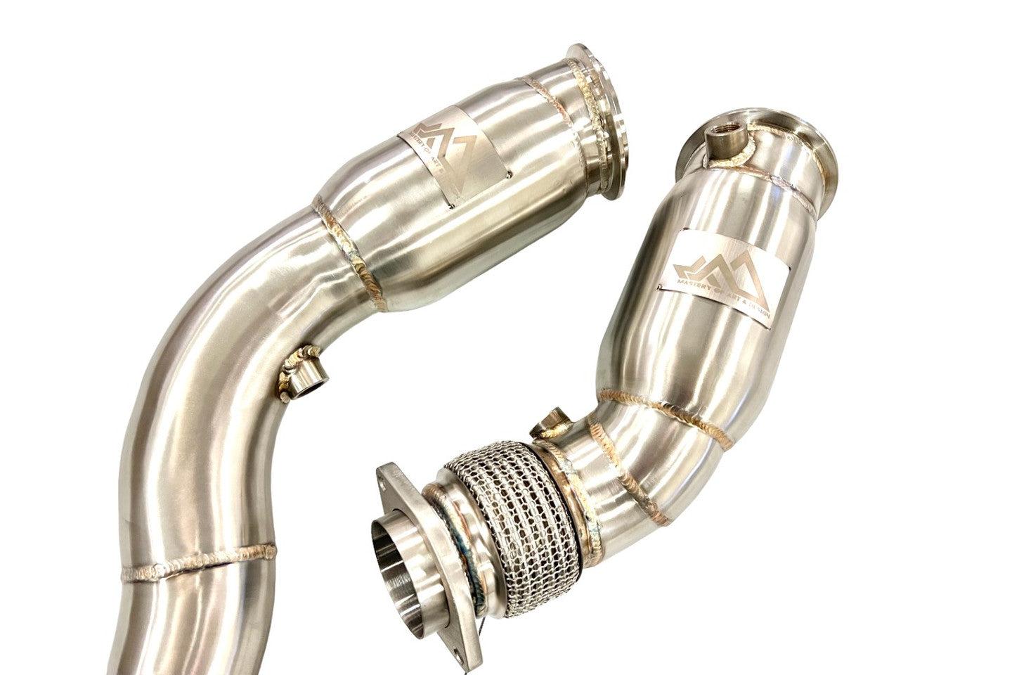 MAD BMW S55 Resonated Downpipes M2C M3 M4 W/ Flex Section – SVBimmer