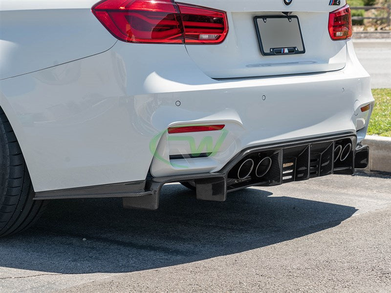 RW Carbon BMW F8X M3 M4 Exotics V2 Style CF Rear Diffuser – SVBimmer